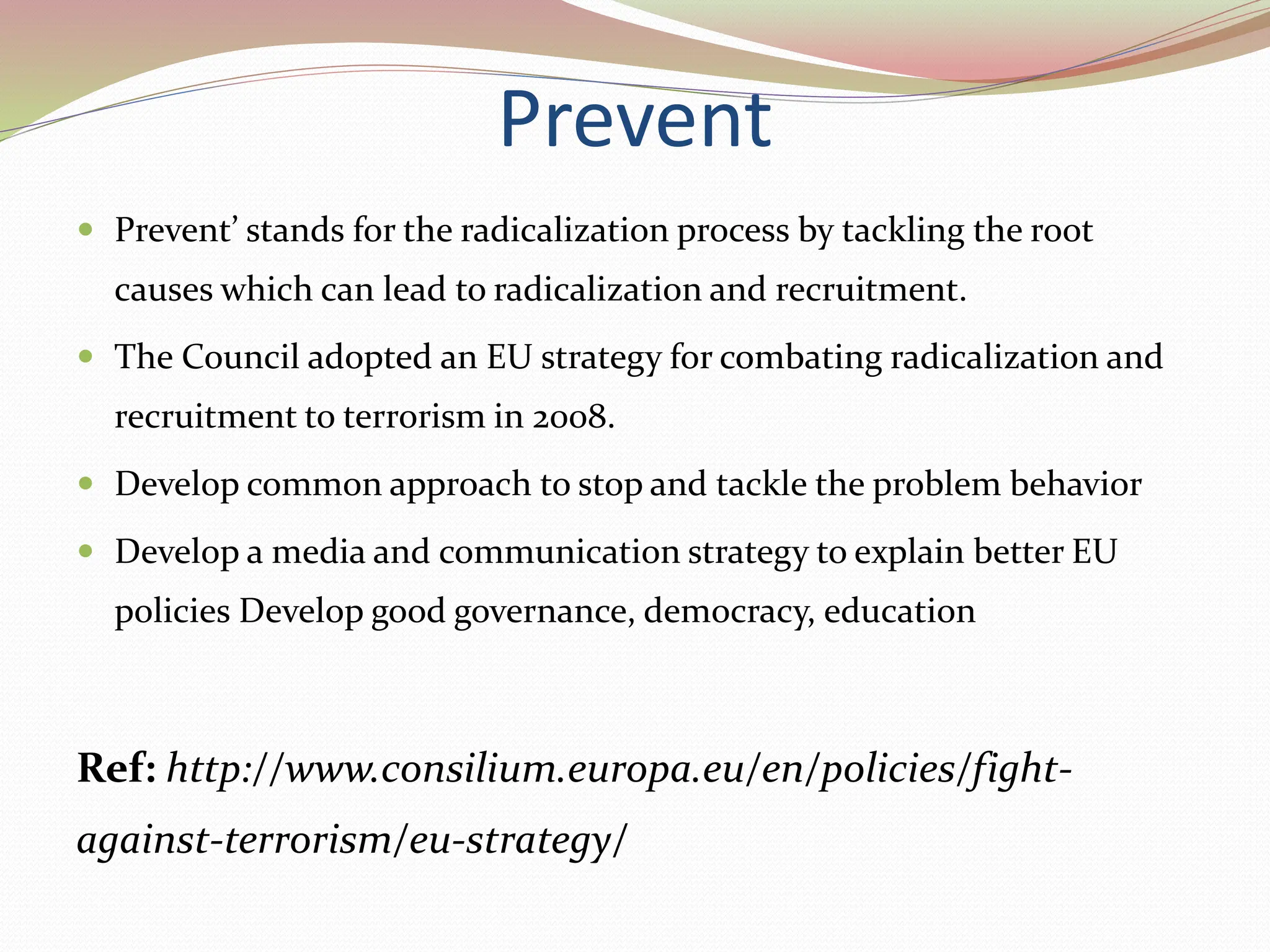 Terrorism and counter terrorism strategy | PPTX