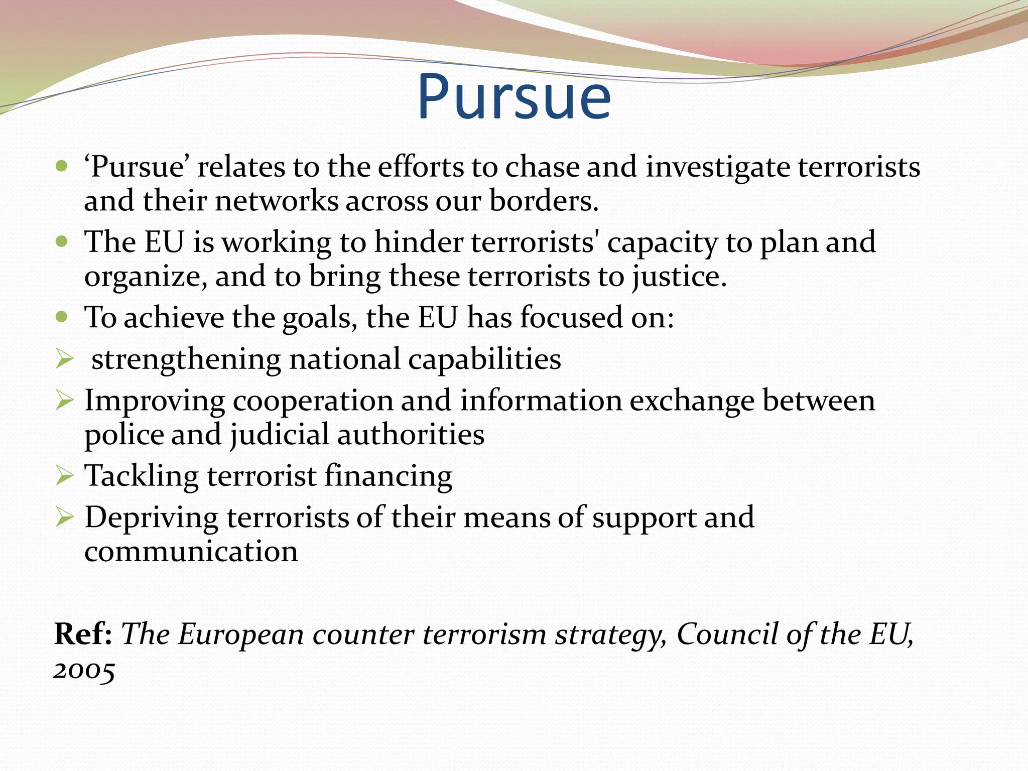 Terrorism and counter terrorism strategy | PPTX