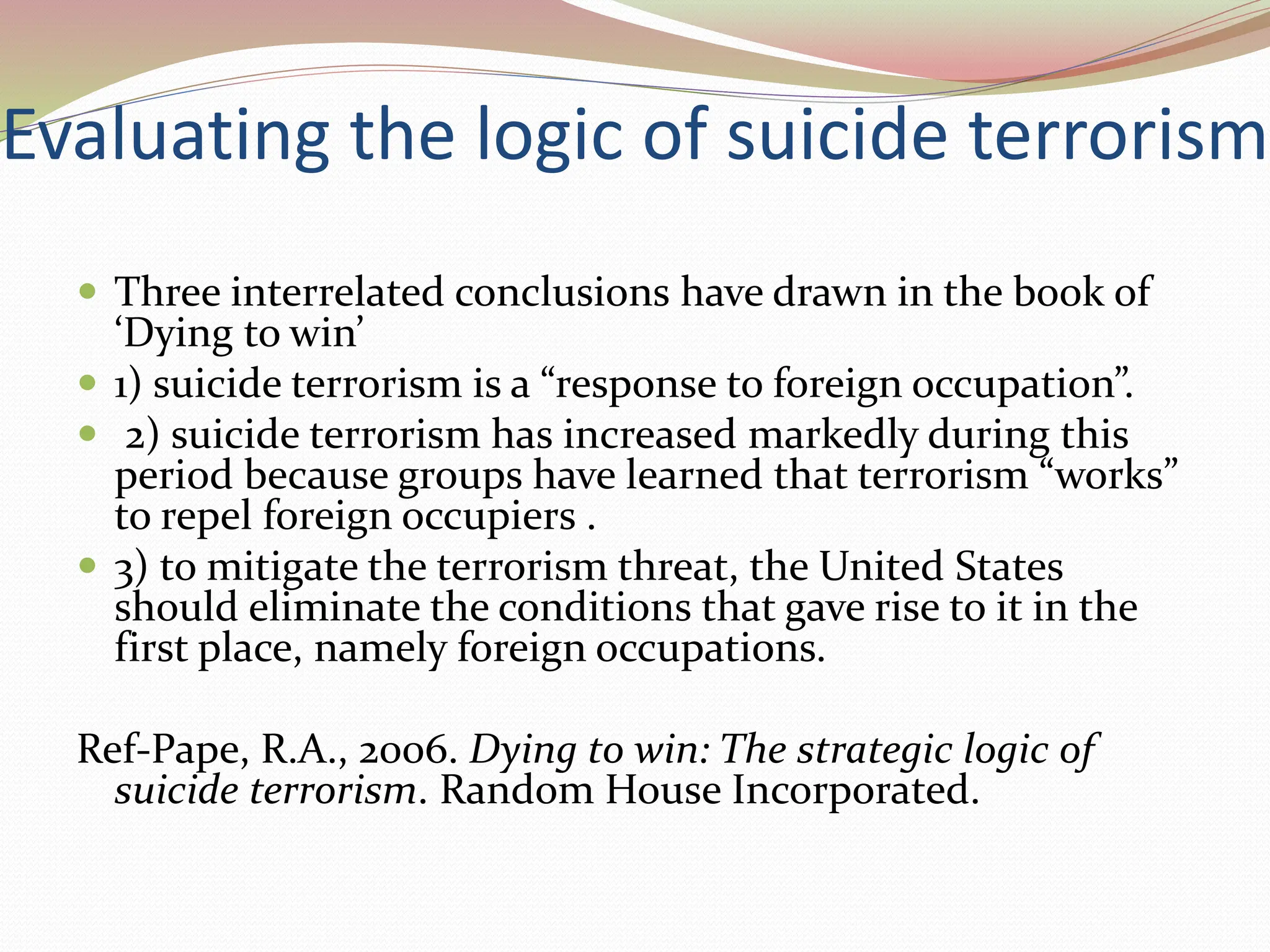 Terrorism and counter terrorism strategy | PPTX