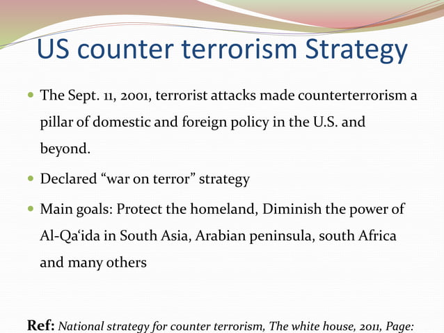 Terrorism and counter terrorism strategy | PPTX