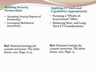 Terrorism and counter terrorism strategy | PPTX