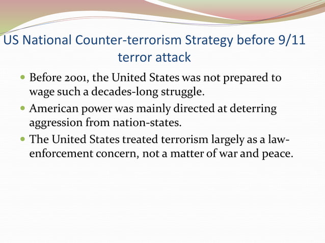 Terrorism and counter terrorism strategy | PPTX