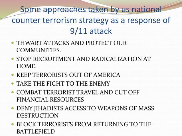 Terrorism and counter terrorism strategy | PPTX