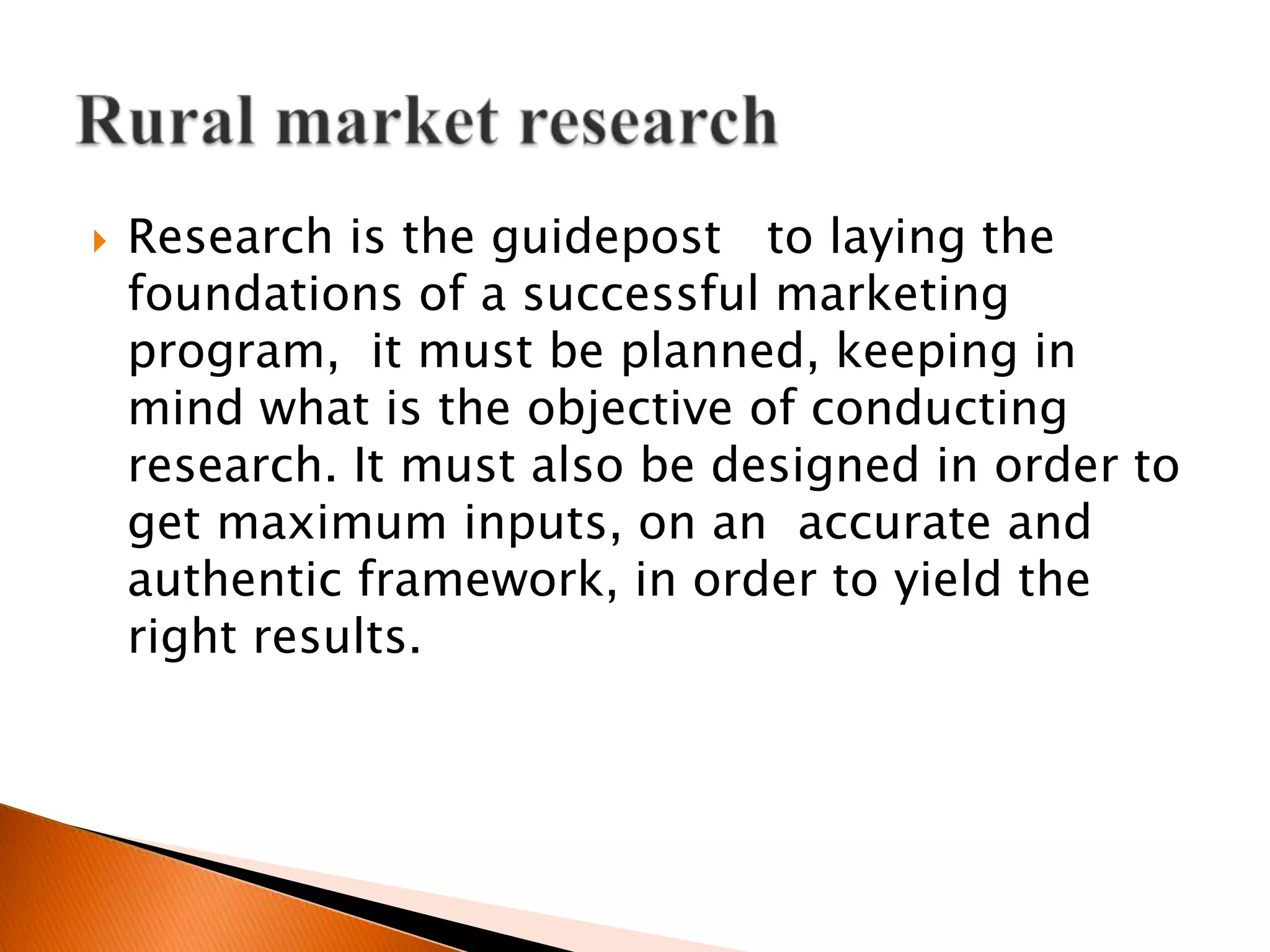 Rural market segmentation and Targeting & Rural Marketing Research | PPTX