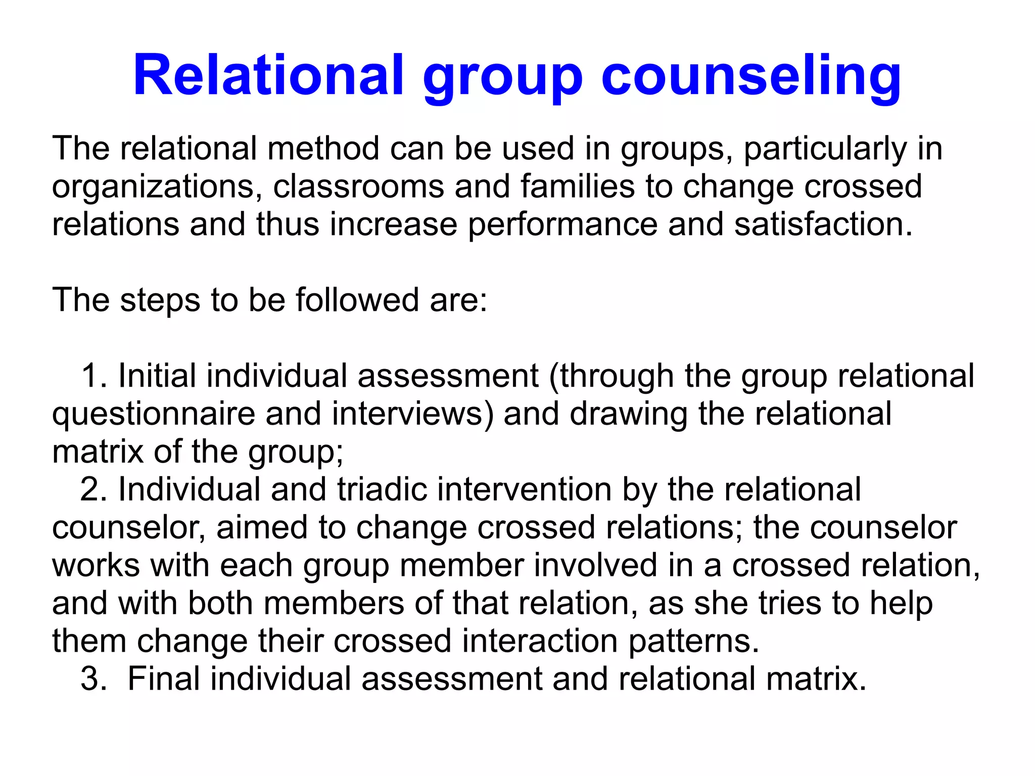 Group Relational Therapy | ODP