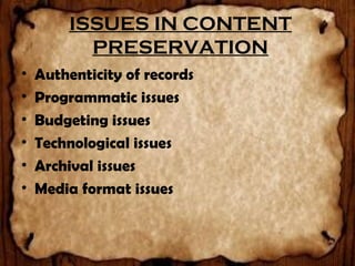 Content preservation | PPT