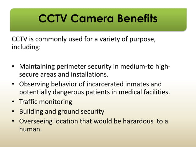 CCTV Camera Presentation | PDF