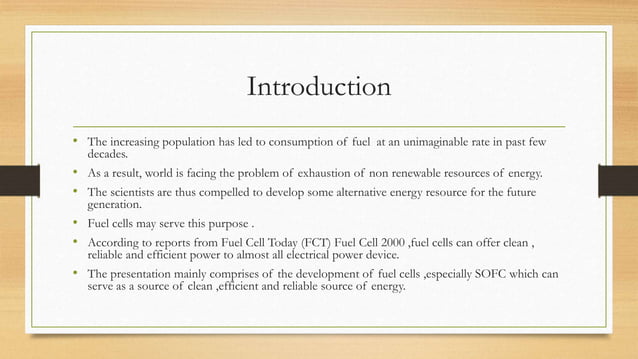 Solid Oxide Fuel Cells | PPTX | Chemistry | Science