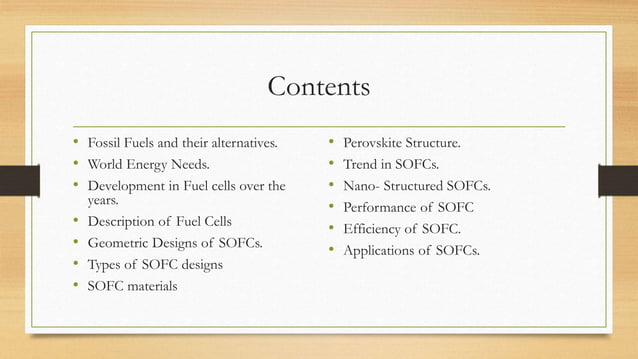 Solid Oxide Fuel Cells | PPTX | Chemistry | Science