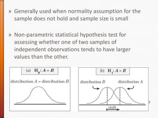 Wilcoxon Rank-Sum Test | PPTX