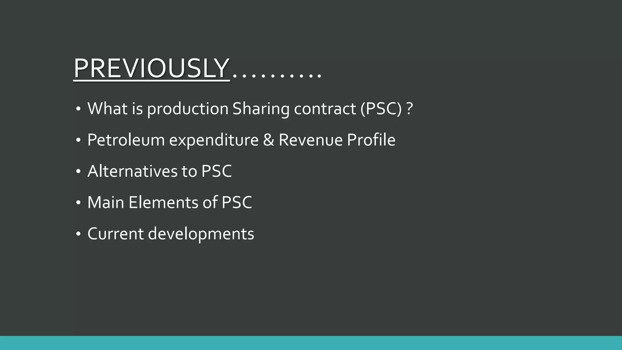 production sharing contract | PPTX