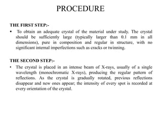 X ray crystallography | PPT