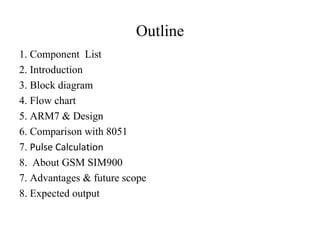 Smart Prepaid Energy Meter using ARM7 & and GSM | PPT