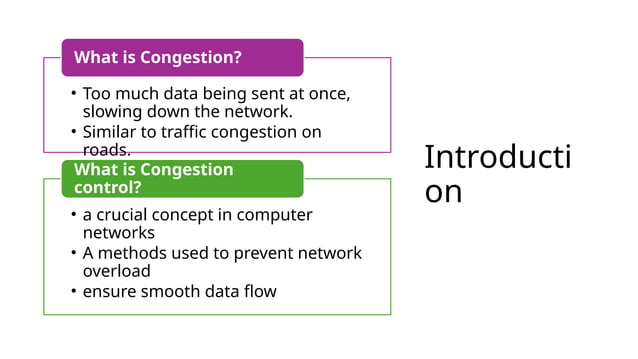 Congestion Control in Computer networks | PPT