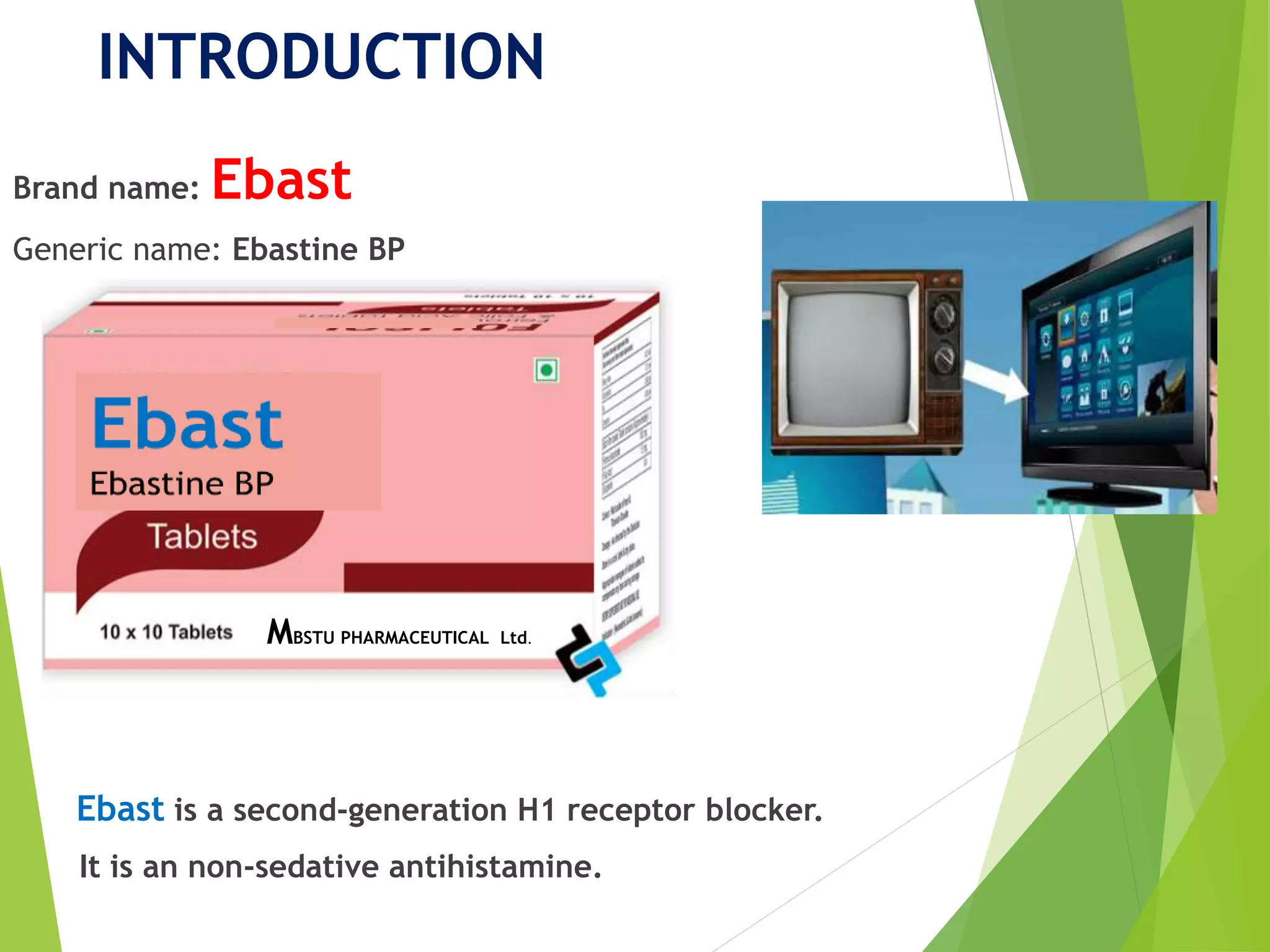 Printed promotion material of Ebastine | PPTX