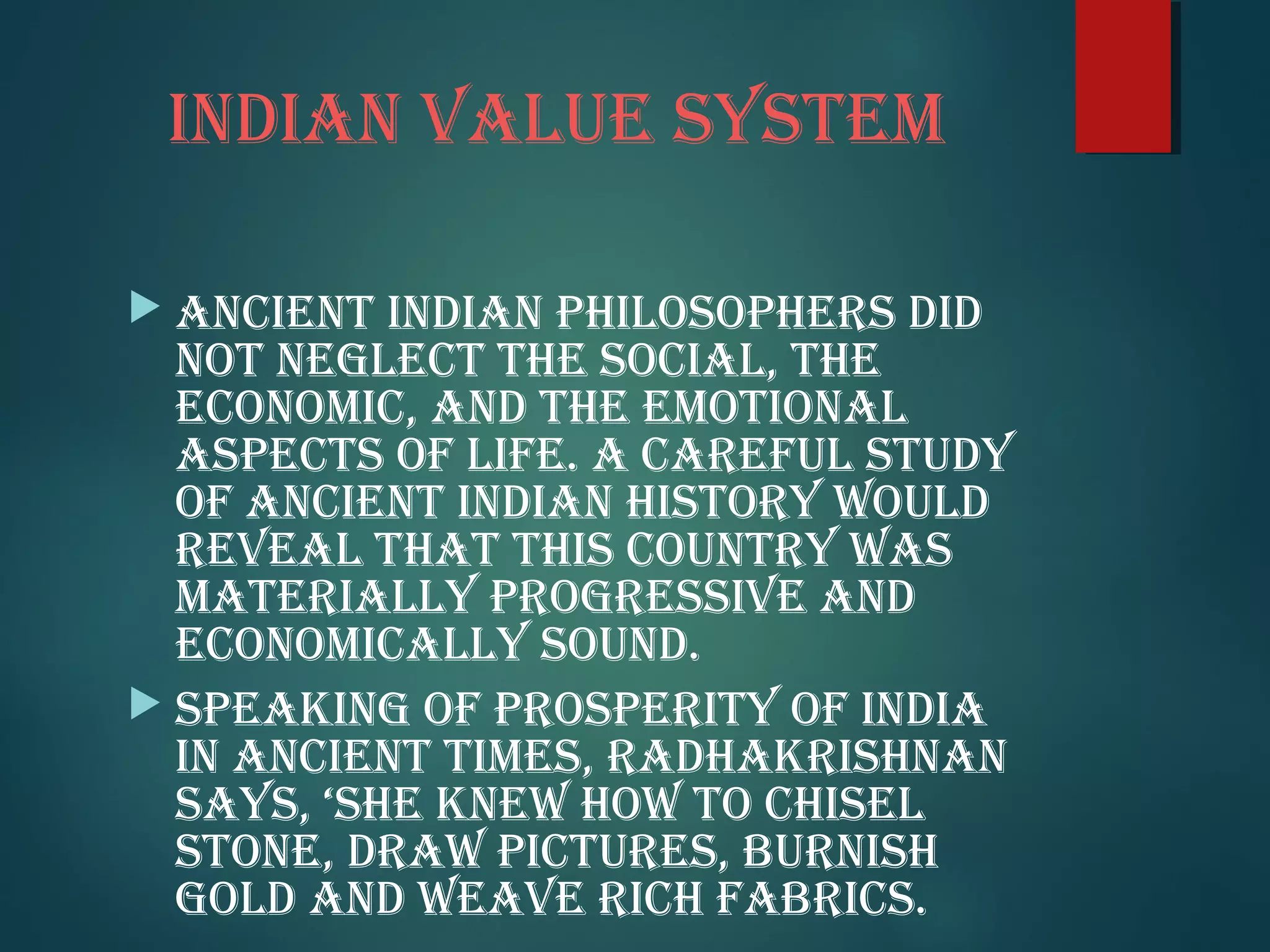 Indian Culture And Values | PPT
