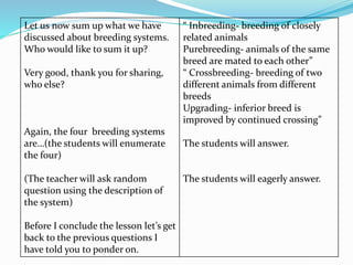 Breeds and Breeding Learning Plan | PPT