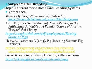 Breeds and Breeding Learning Plan | PPT