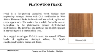 PlatoWood: A special type of wood........ | PPTX