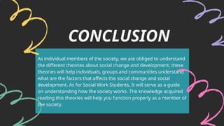 Social Change and its development theory | PPTX