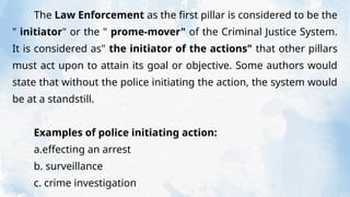 Comprehensive Overview of Law Enforcement as the First Pillar of the ...
