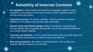 THE INTERNET AND THE WORLD WIDE WEB internet | PPTX