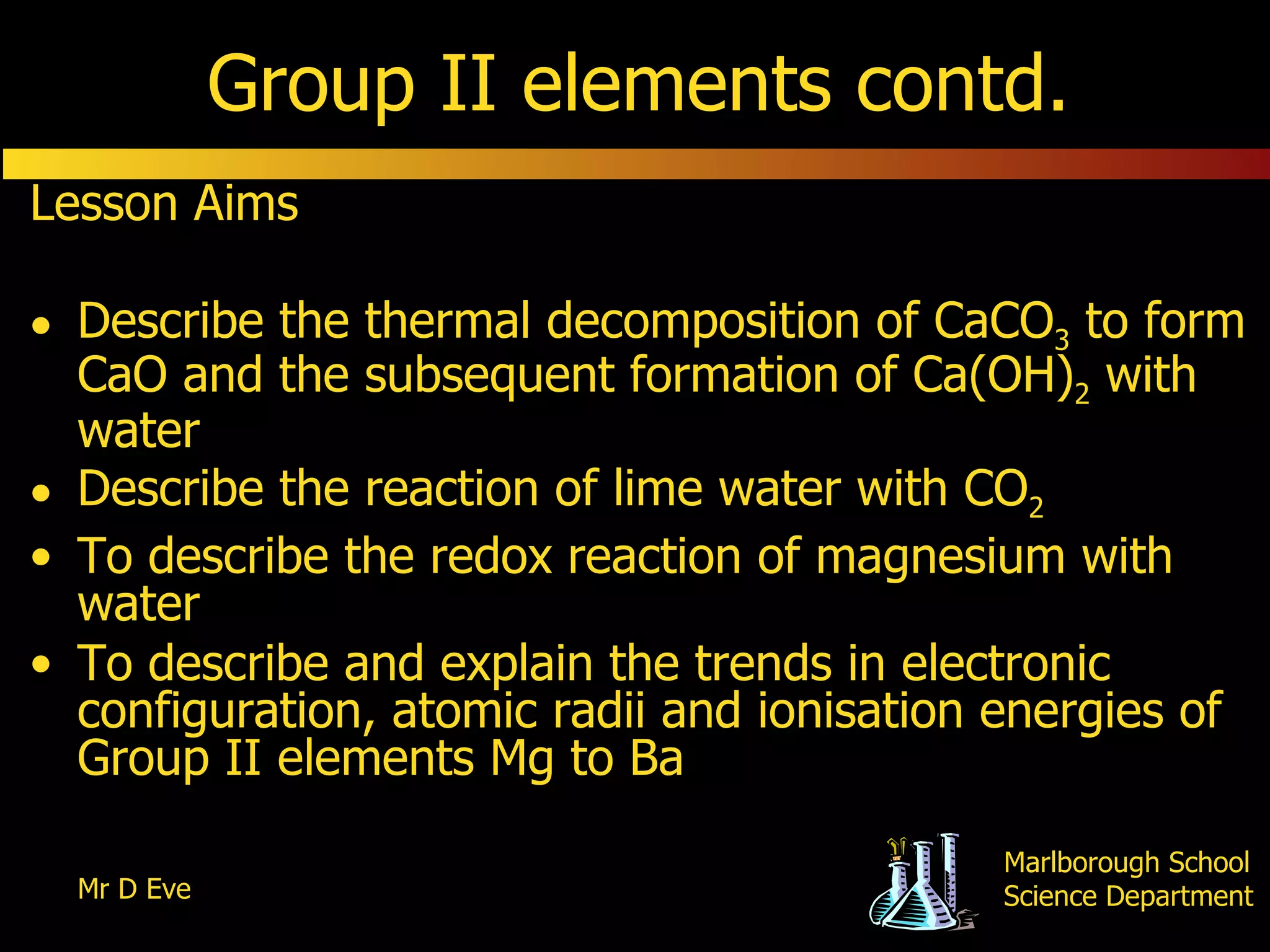 Group 2 Metals 2 | PPT