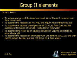 Group 2 Metals | PPT