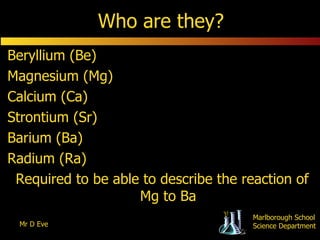Group 2 Metals | PPT
