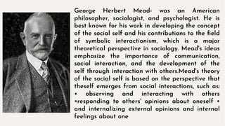 SOCIOLOGY, GEORGE SIMMEL AND GEORGE HERBERT MEAD THEORY SHORT ...