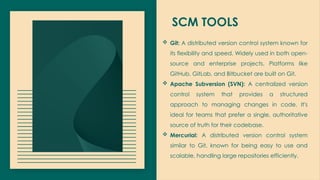 Source code management, SCM system and tools in Devops | PPTX