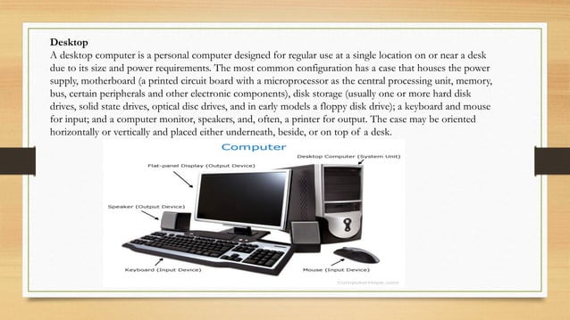 COMPUTERS PERSONAL COMPUTERS PARTICULARY ON: | PPT