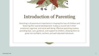Parenting Style | PPT