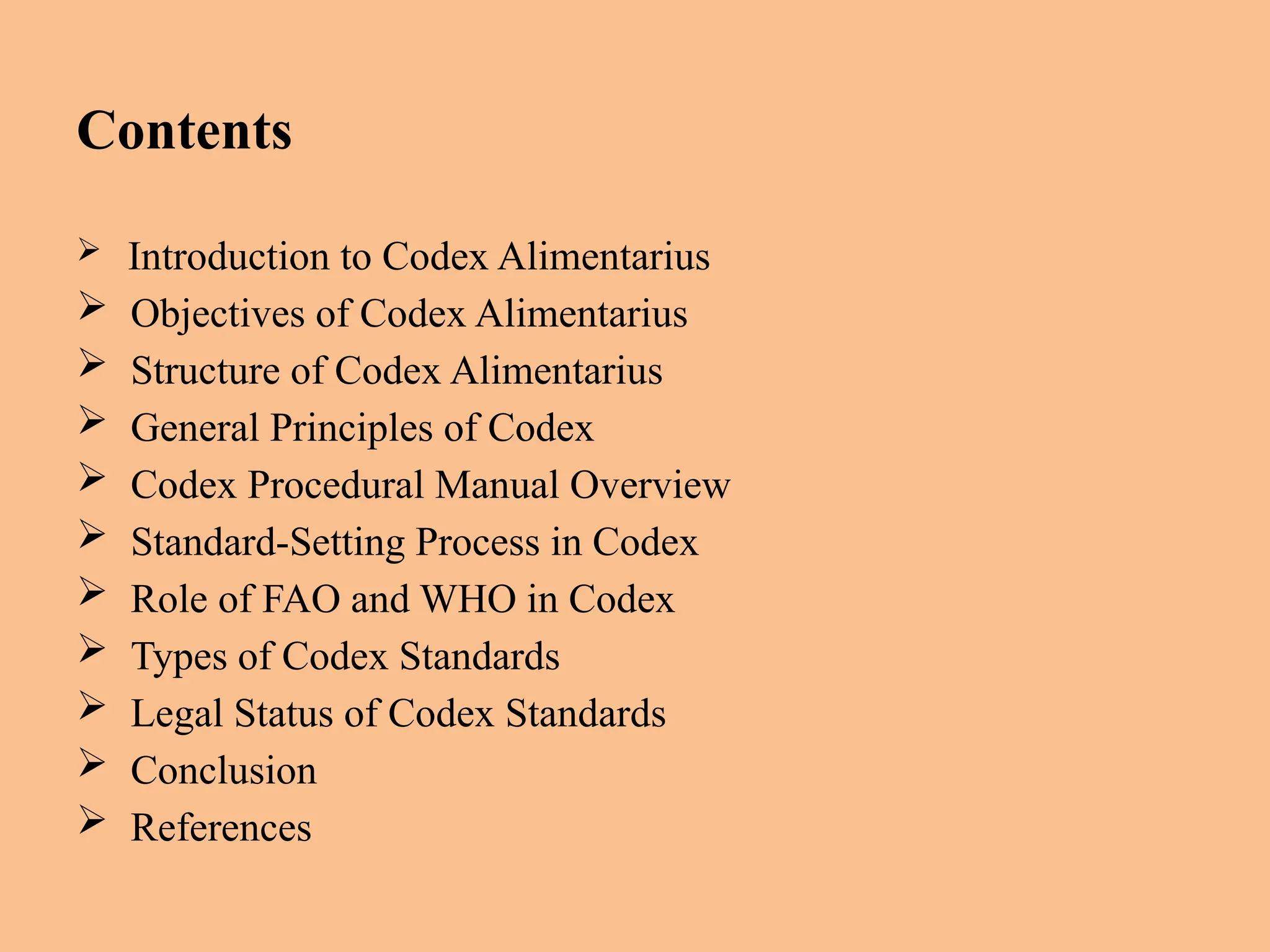 Codex Alimentarus is a Food related Topic | PPTX