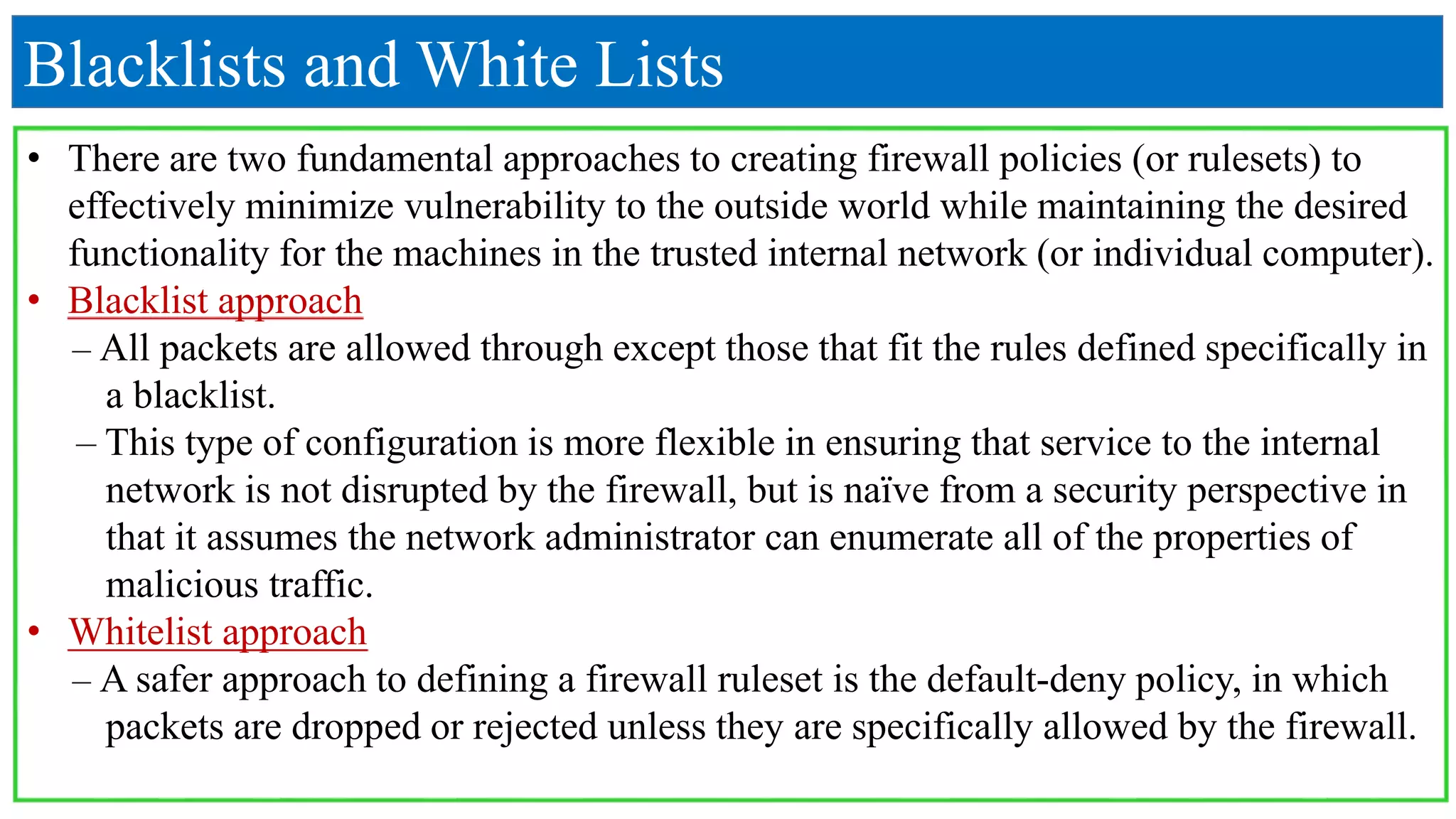 Cyber Security - Firewall and Packet Filters | PPTX