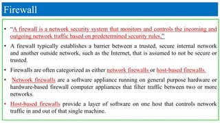 Cyber Security - Firewall and Packet Filters | PPTX