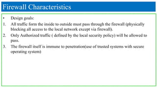 Cyber Security - Firewall and Packet Filters | PPTX
