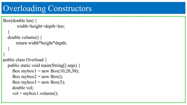 Classes Objects And Method Object Oriented Programming With Java Pptx 1942