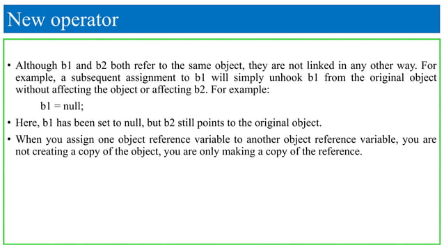 Classes, Objects and Method - Object Oriented Programming with Java ...