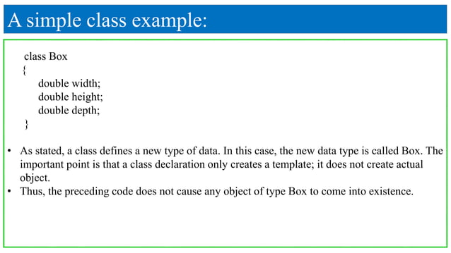 Classes Objects And Method Object Oriented Programming With Java