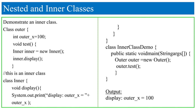 Classes Objects And Method Object Oriented Programming With Java Pptx 7158