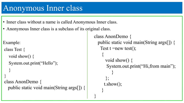 Classes Objects And Method Object Oriented Programming With Java Pptx 0973