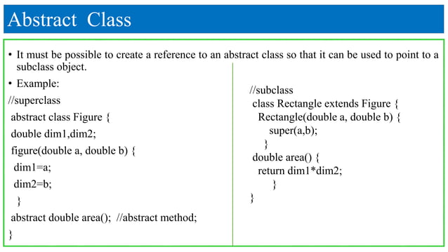 Classes Objects And Method Object Oriented Programming With Java Ppt