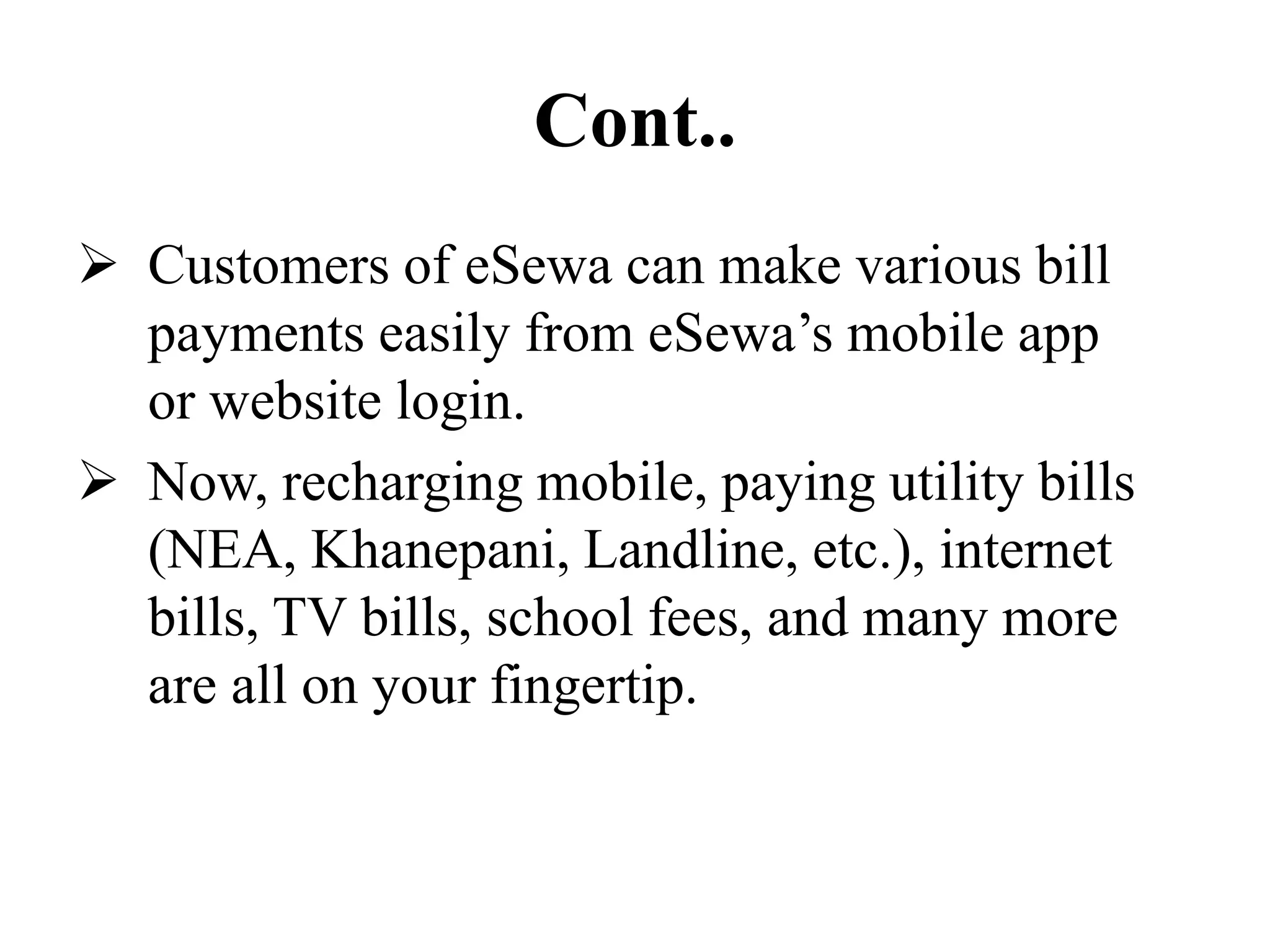 Esewa Nepal SWOT analysis | PPTX