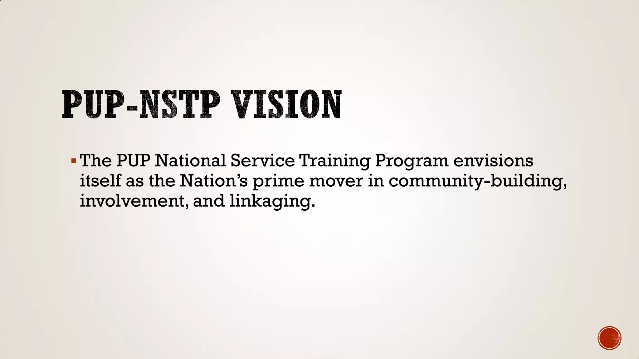 PUP NSTP MISSION AND VISION | PDF