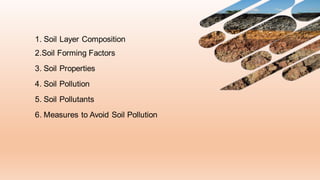 Chemistry of Soil. Layer composition factors etc | PDF