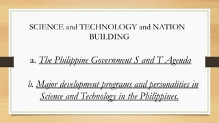 Philippine Science and Technology Agenda | PPTX