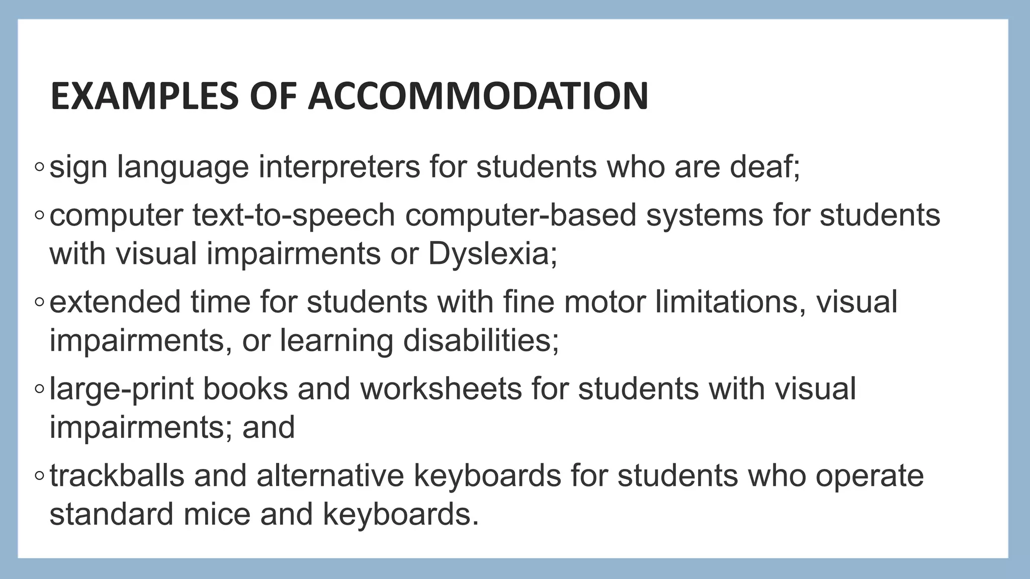 ACCOMMODATION AND MODIFICATION IN THE K-12 CURRICULUM | PPTX