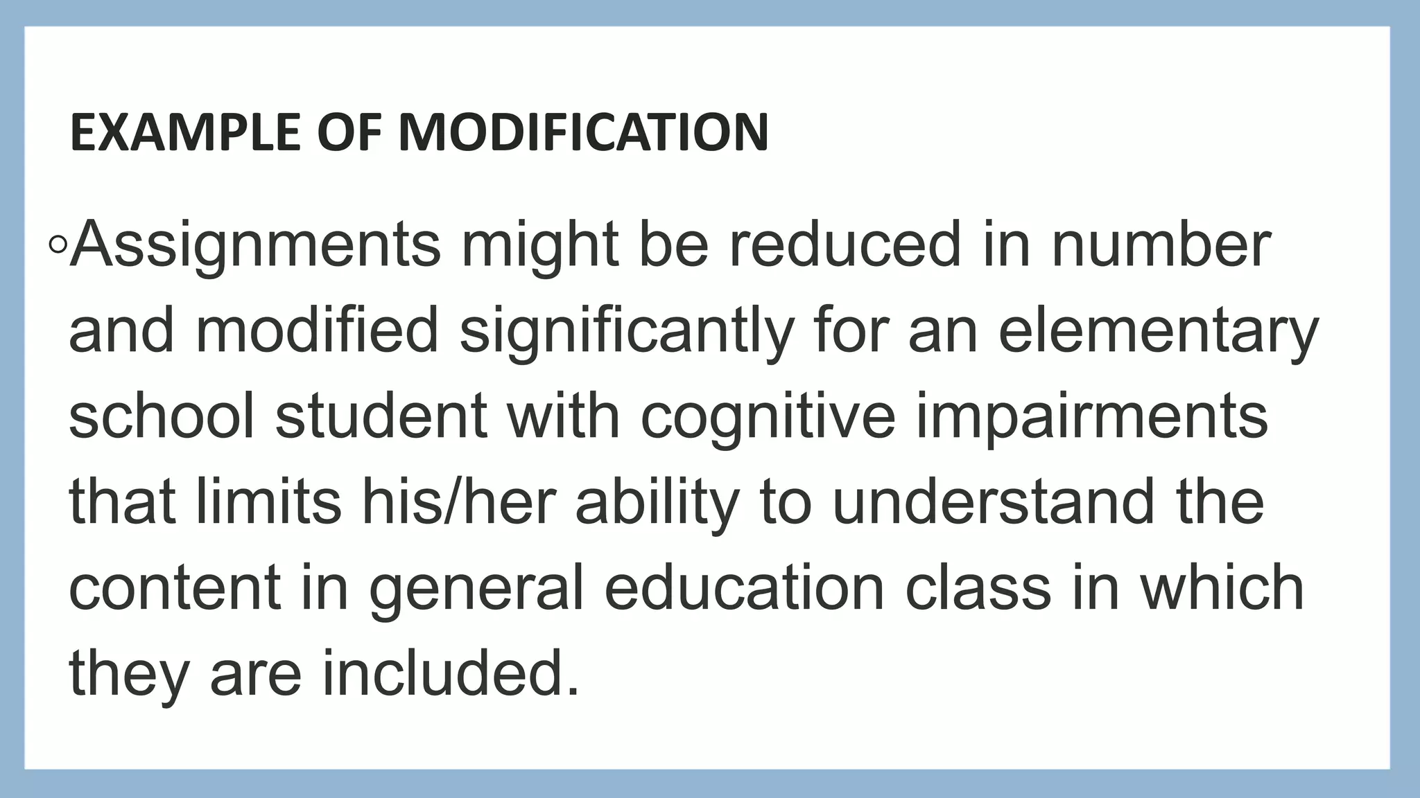 ACCOMMODATION AND MODIFICATION IN THE K-12 CURRICULUM | PPTX