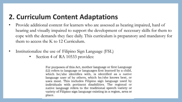 ACCOMMODATION AND MODIFICATION IN THE K-12 CURRICULUM | PPTX